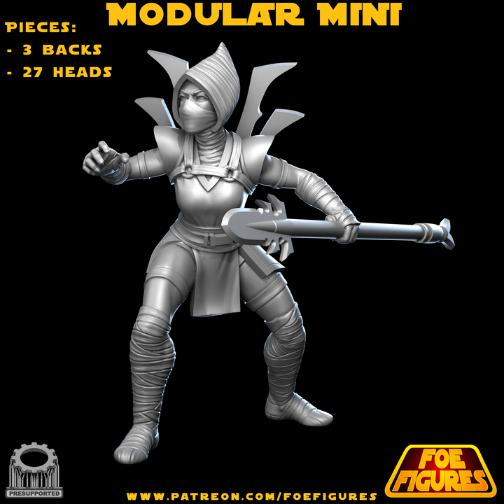 3D Printable Space Sisters Bundle (Aug 24) by Foe Figures